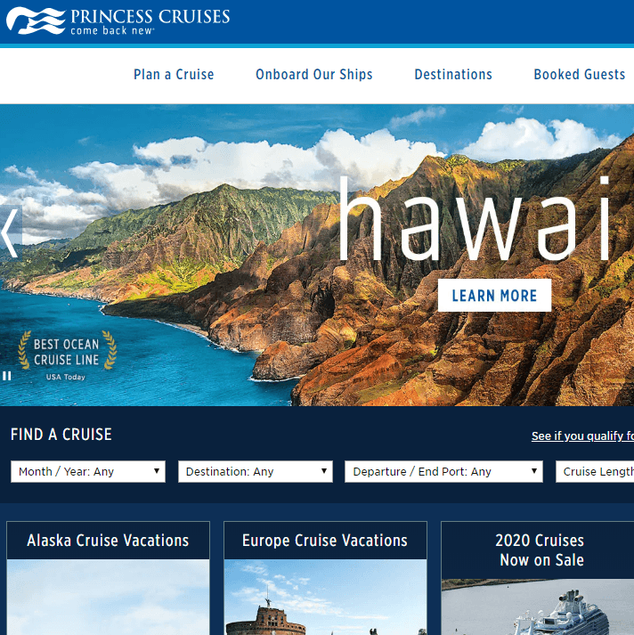 Princess Cruises & 17+ Cruise Booking Sites Like