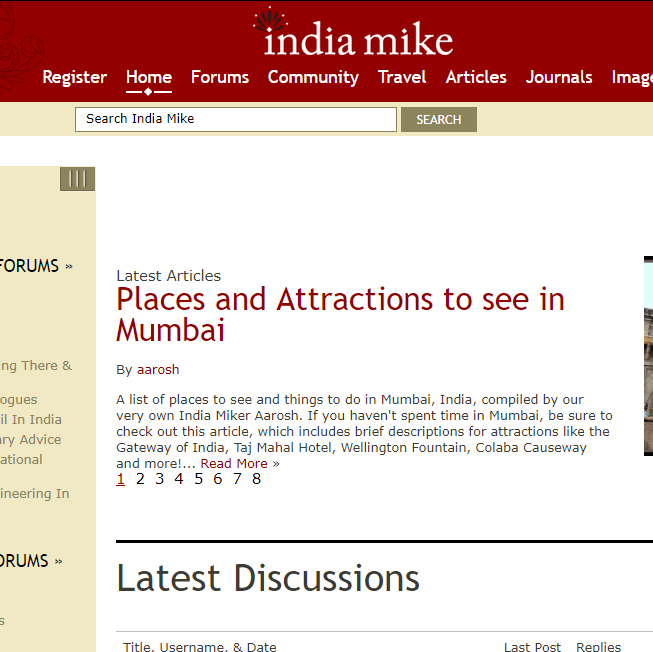 IndiaMike & 7+ Travel Forums Like indiamike.com