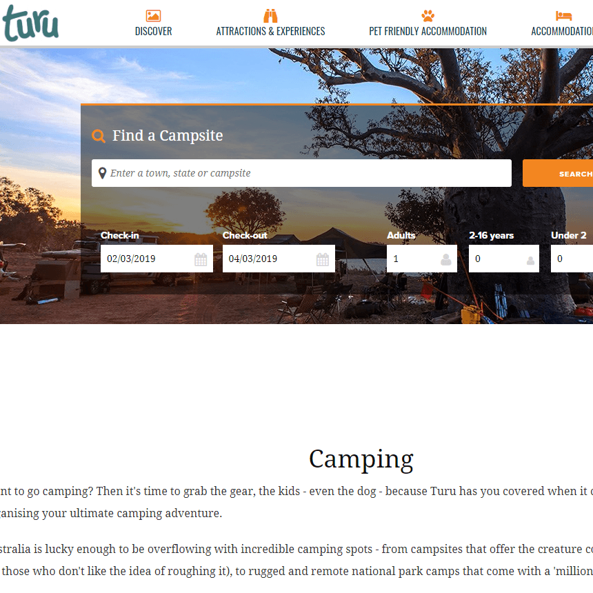 turu & 11+ Camping Sites Like turu.com.au