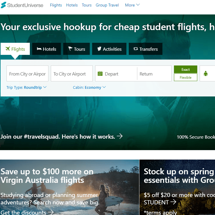 StudentUniverse & 34+ Cheap Flights Sites Like studentuniverse.com