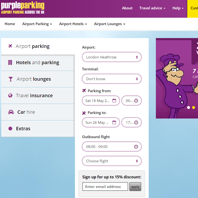 PurpleParking & 4+ Park and Go Sites Like purpleparking.com